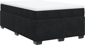 Box spring postel s matrací černá 120 x 190 cm samet 3285271