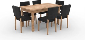 ADRK Furniture Sada stůl s židlemi RODOS 80 SE-ROD-80-L