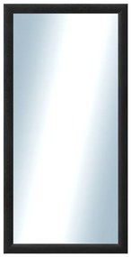 DANTIK - Zarámované zrcadlo - rozměr s rámem cca 50x100 cm z lišty LEDVINKA černá (1446)