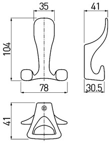 In-Design Nábytkový věšák Ledo velký černý matný