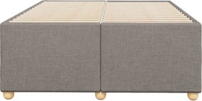 Rám postele bez matrace taupe 120 x 200 cm textil 3284726
