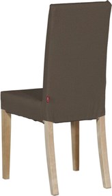 Potah na židli IKEA  Harry, krátký barva hnědá látka pletený vzor