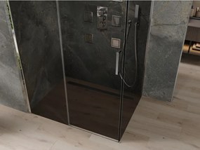 Mexen Omega sprchový kout 100x70cm, 8mm sklo, chromový profil-šedé sklo, 825-100-070-01-40
