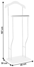 Kondela Věšák, němý sluha, chrom / bílá, ELIAS