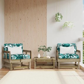 vidaXL Zahradní židle 2 ks masivní dřevo douglasky [825387] Barva: Bílá borovice