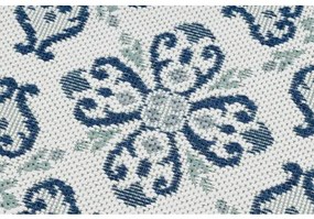koberec COLOR 19246/969 SISAL Květiny Bílá velikost 120x170 cm | krásné koberce cz