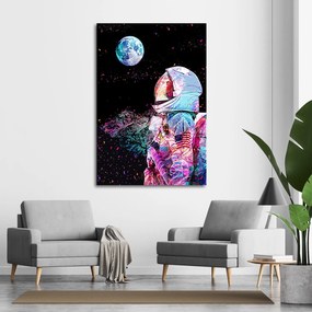 Gario Obraz na plátně Astronaut a pohled na planetu - Gab Fernando Rozměry: 40 x 60 cm