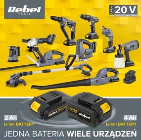 Vrtačka příklepová AKU REBEL TOOLS RB-1002