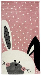 Vopi, Dětský koberec Kiddo F0131 pink, 80x150, růžová, dětský pokoj