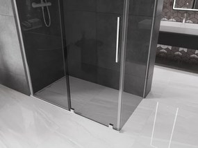 Mexen Velar, sprchový kout s posuvnými dveřmi 150 x 80 cm, 8mm šedé sklo, chromová, 871-150-080-41-01