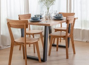 Stará Krása - Own Imports Jídelní set z dubového dřeva 200x100x75 + 8x židle