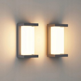 Klighten 2 kusy Led nástěnná lampa venkovní nástěnné svítidlo 24W 3000K IP65