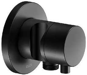 Keuco IXMO - Ventil pod omítku pro 2 spotřebiče, s připojením hadice a držákem sprchy, matná černá 59556371201