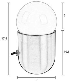 Stolní lampa ve stříbrné barvě Zuiver Gio