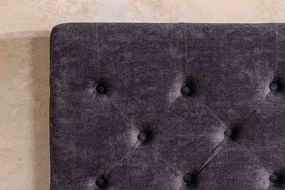 Designová postel Laney Chesterfield 180 x 200 cm šedý samet