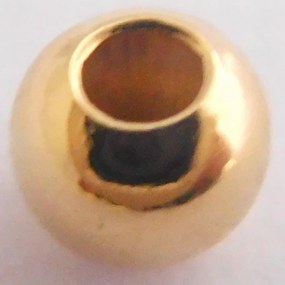 Klenoty Budín Zlatý přívěsek - růžová kulička provlékací (korálek) na zlatý řetízek 585/0,25gr PK1C