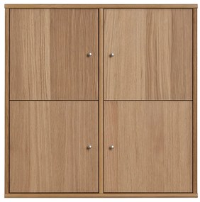 Závěsná knihovna v dekoru dubu v přírodní barvě 70x70 cm Mistral – Hammel Furniture