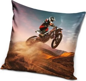 Carbotex Dětský polštářek Motocross Král písečných dun 40x40 cm