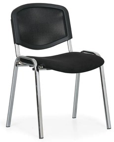 Konferenční židle Viva Mesh - chromované nohy, černá