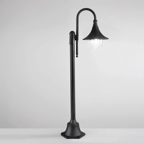 FAN LANT-PAVIA-P1 Sloupkové svítidlo PALETTO PAVIA černá, 1xE27, IP44, 130 x 51 cm - FANEUROPE