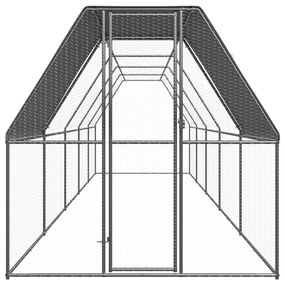 vidaXL Marketos Venkovní klec pro kuřata 2 x 10 x 2 m pozinkovaná ocel