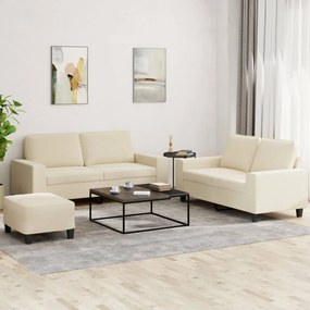 3dílná sedací souprava krémová textil 3201892