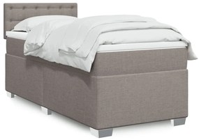 Box spring postel s matrací taupe 80x200 cm textil 3285733