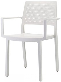 SCAB - Židle EMI s područkami - bílá