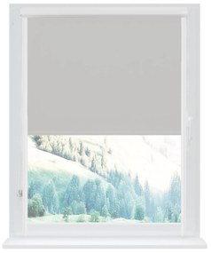 Dekodum Klasická mini roleta v bílé kazetě, barva látky Ocel Šířka (cm): 55, Výška (cm): Standardní (do 150 cm), Strana mechanismu: Práva