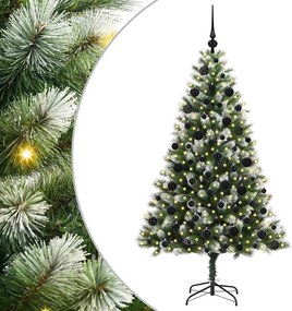 Umělý vánoční stromeček s umělým sněhem 300 LED Teplá bílá 3395443