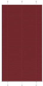 Plisovaná roleta Bordeauxská červená 105x200 cm Šířka látky
