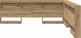 Úložné čelo postele Artisanový dub Kompozitní dřevo 3335516