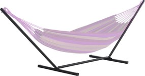 Houpací stojan Outsunny pro houpací sítě s háčky, kovový, 360 x 92 x 112 cm, do 120 kg | Aosom
