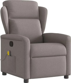 vidaXL Masážní polohovací křeslo textil [4015587] Barva: taupe
