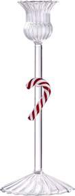 MERRY & BRIGHT Svícen "Candy Cane" - čirá