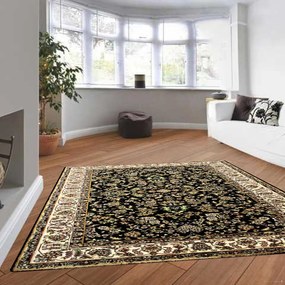Berfin Dywany, Kusový koberec Anatolia 5378 S (Black), 70x100, černá, kancelář