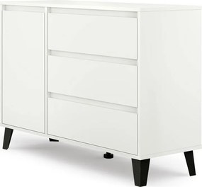 Komoda Borg 1d3s bílá
