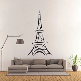 Samolepka na zeď - Eiffelova věž (34x60 cm) - PopyDesign