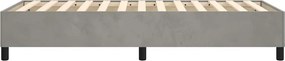 Rám postele s boxspringem světle šedá 80 x 200 cm samet 3121084