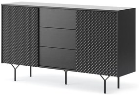 Moderní komoda ROBE KSZ144 2D, černá