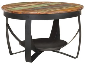 Konferenční stolek Steff - Ø 68 x 43 cm | masivní recyklované dřevo