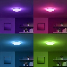 Eglo 33219 - LED RGB Stropní svítidlo GIRON-C LED/17W/230V pr. 30 cm bílá