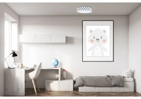 LED Stropní svítidlo GALAXY KIDS LED/24W/230V puntíky bílá/černá