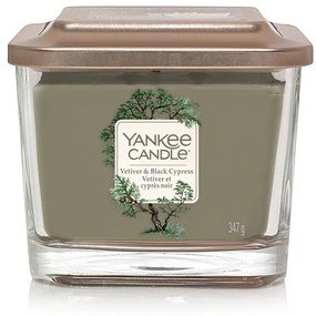 Střední vonná svíčka Yankee Candle Elevation Vetiver & Black Cypress