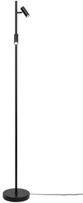 Nordlux - LED Stmívatelná stojací lampa OMARI 2xLED/3,2W/230V černá