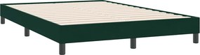 Box spring postel s matrací tmavě zelená 160x220 cm samet 3318246