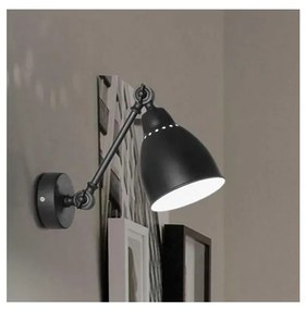 Ideal Lux - Nástěnná lampa 1xE27/60W/230V černá