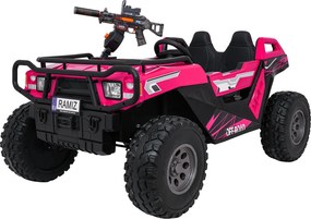 Ramiz Elektrická bugina PROSPECTOR STRONG pro děti růžová + pohon 4x4 + dálkové ovládání