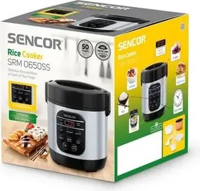 SENCOR SRM 0650SS stříbrná / Rýžovar / 350W / 0.6L
