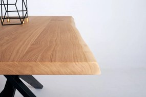 Stůl Embid z masivního dřeva Chromová